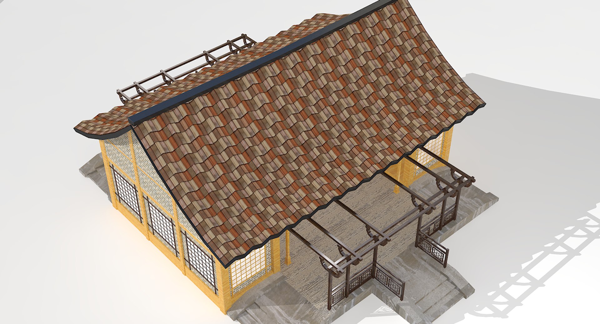 3D Model Village School - TurboSquid 1433433