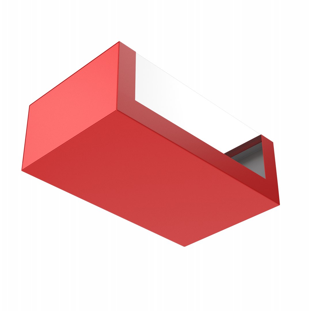 Red Cake Box With Window 3D Model - TurboSquid 2049073