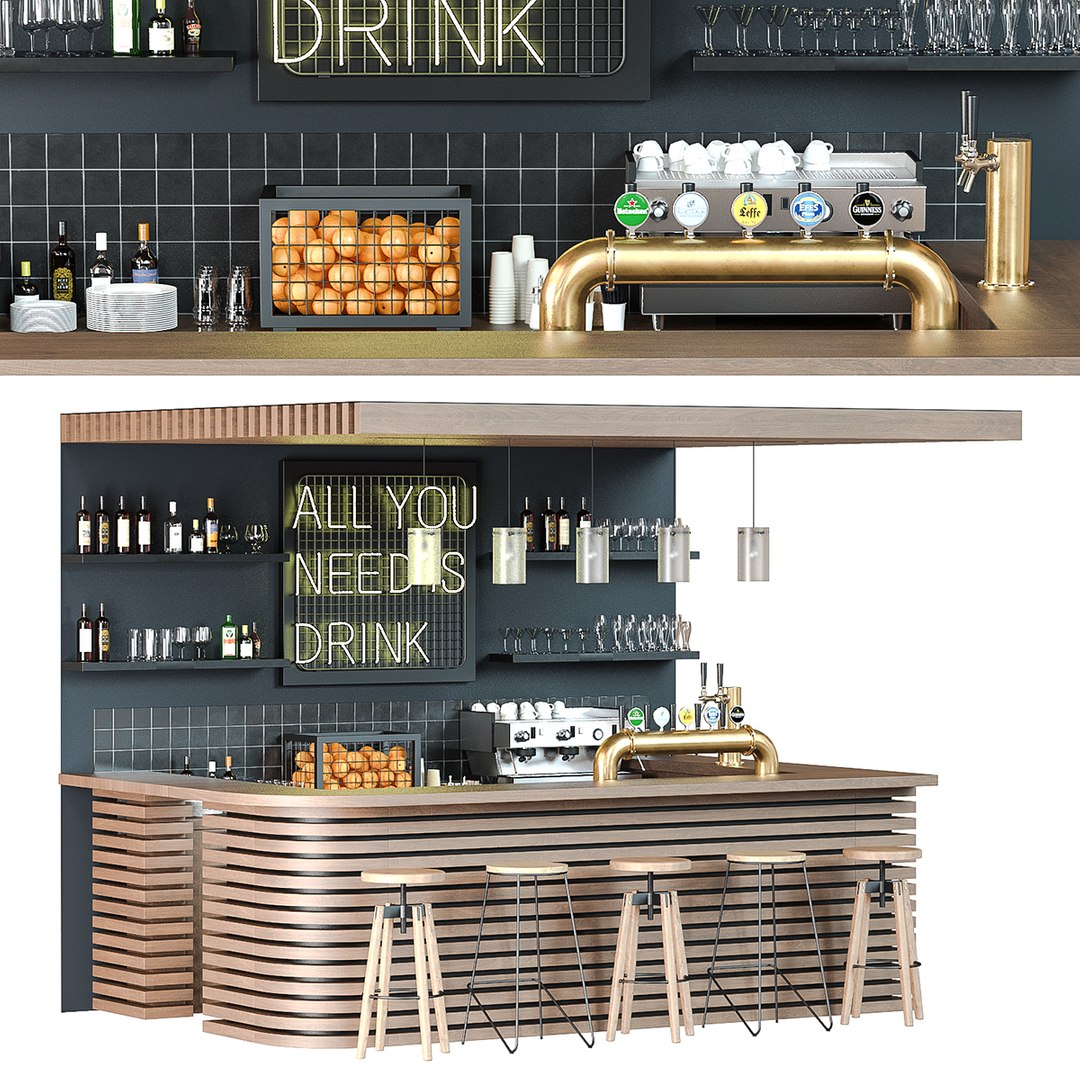 3D Bars - TurboSquid 1501555