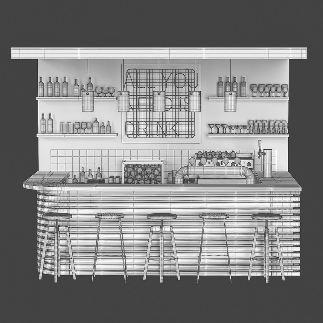 3D Bars - TurboSquid 1501555