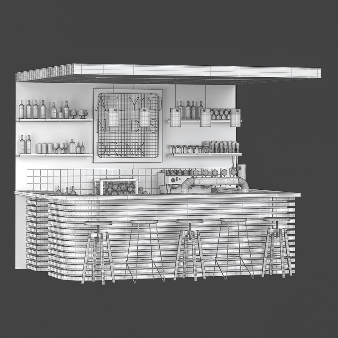 3D Bars - TurboSquid 1501555