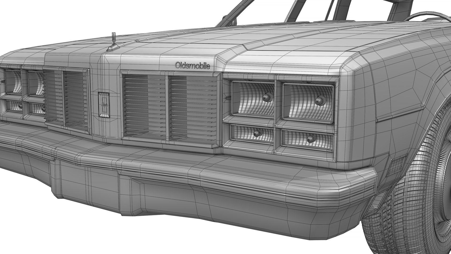 3D Model Oldsmobile Delta 88 Custom Cruiser 1977 - TurboSquid 2129875