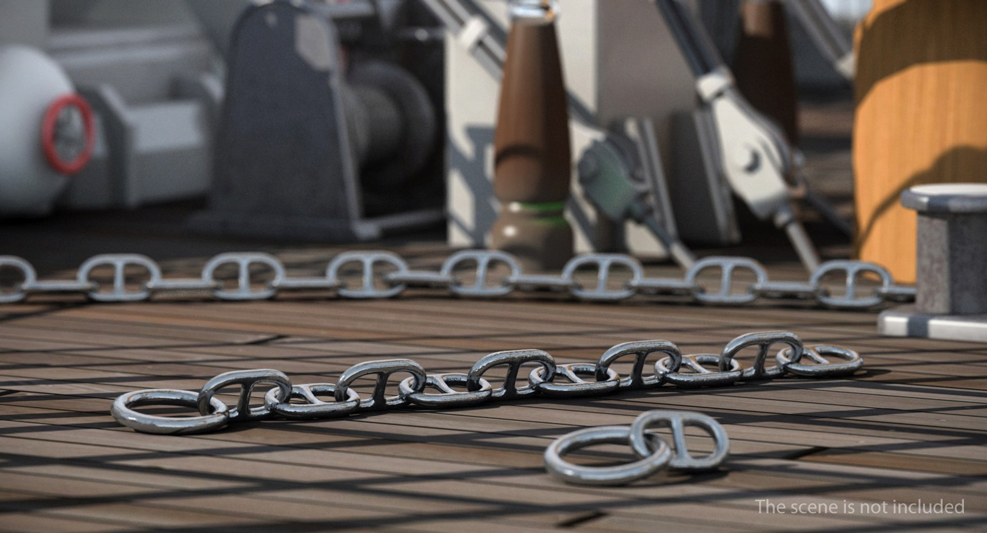 3D Piece Anchor Ship Chain Model - TurboSquid 1332806