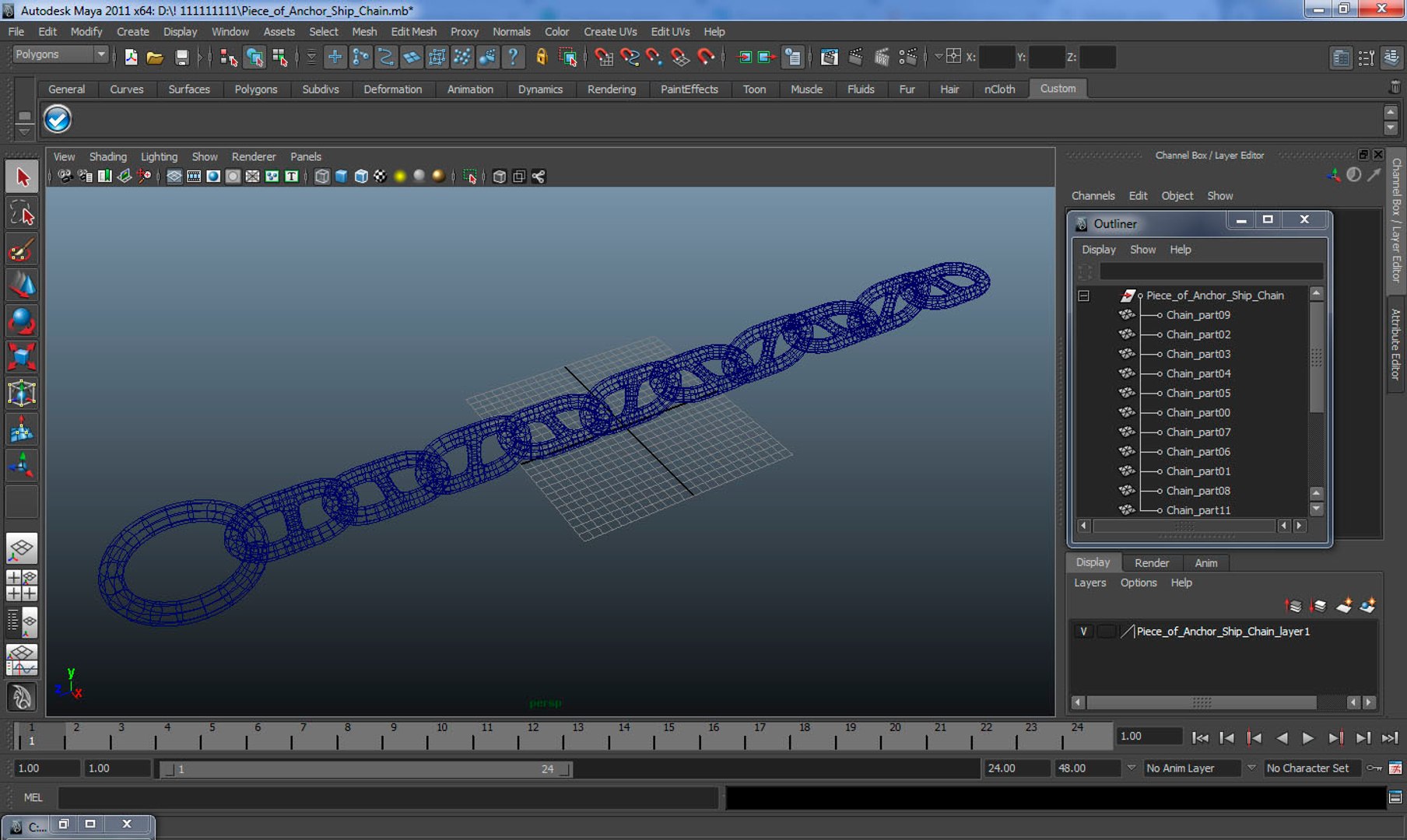 3D Piece Anchor Ship Chain Model - TurboSquid 1332806