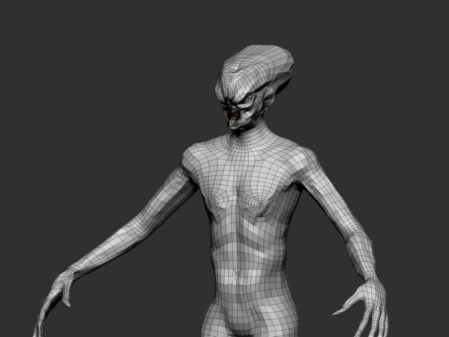 Alien creature model - TurboSquid 1609986