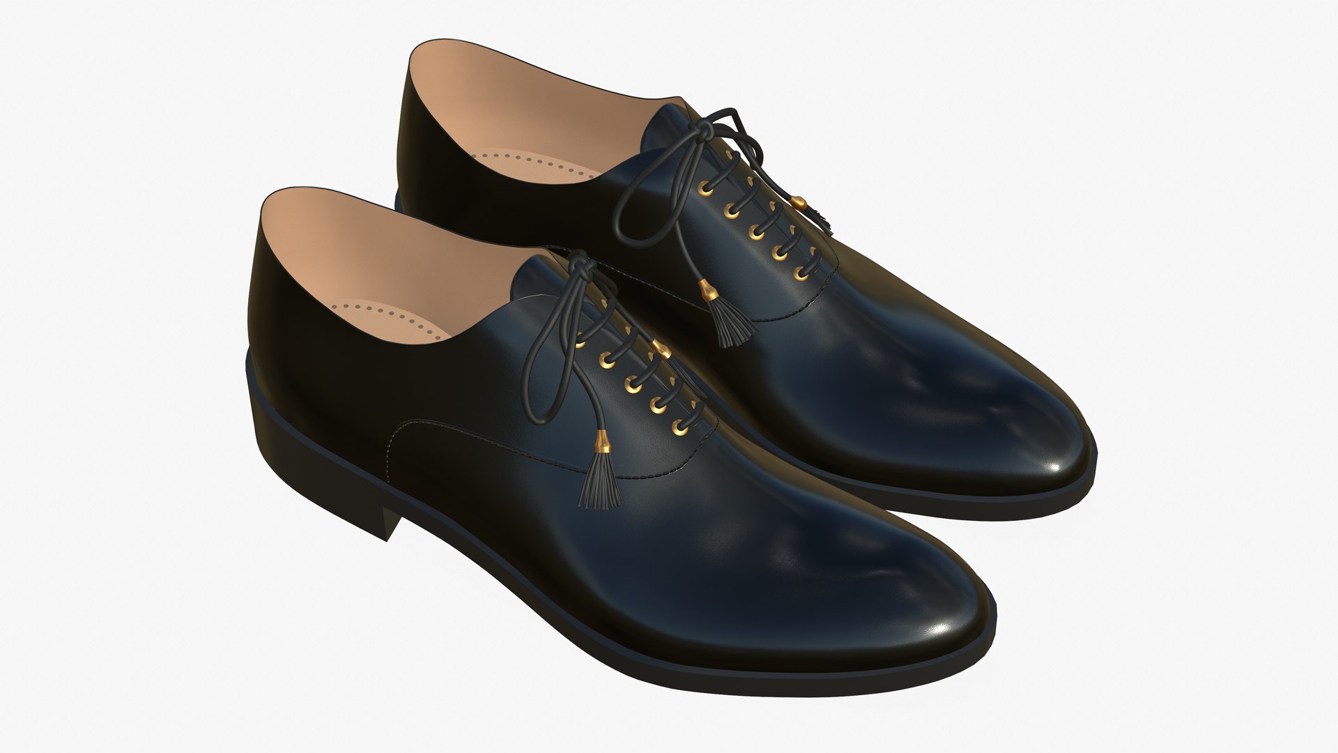 Leather Shoes Realistic V2 3D model - TurboSquid 1948005