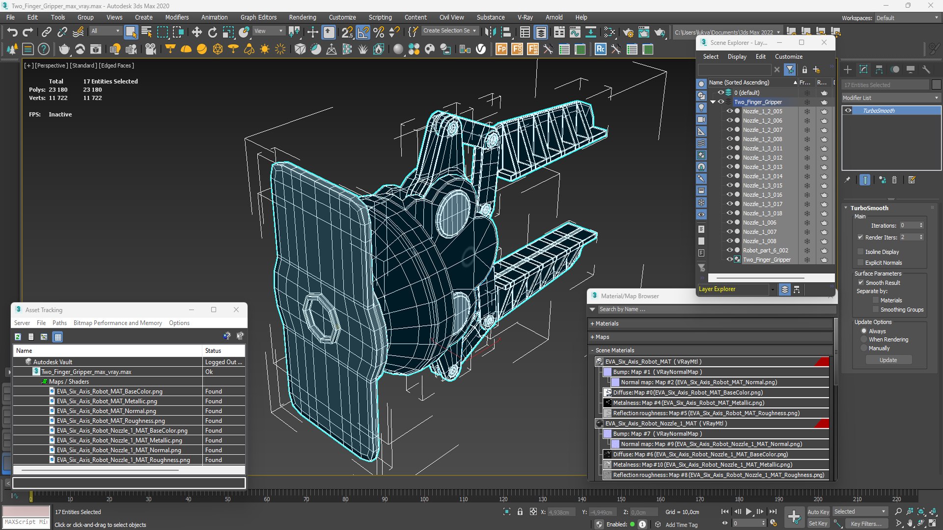 3D Two Finger Gripper Model - TurboSquid 2346051