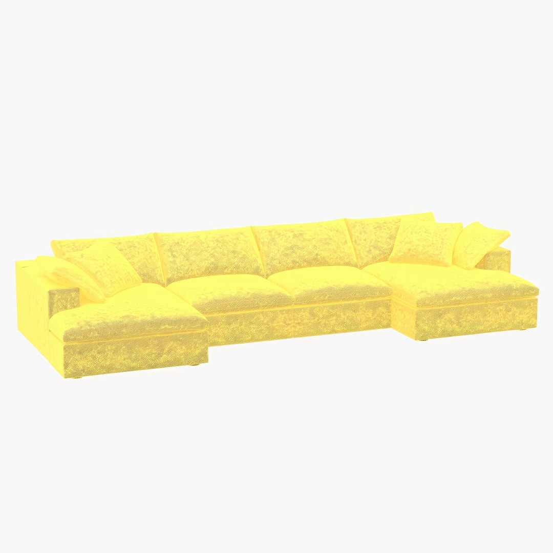 RH Cloud Modular Customizable Sectional 3D Model - TurboSquid 2087587