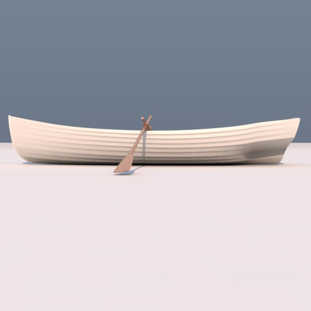 3d Model Row Boat