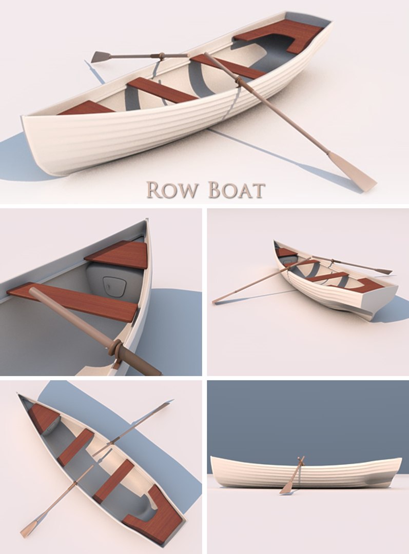3d Model Row Boat