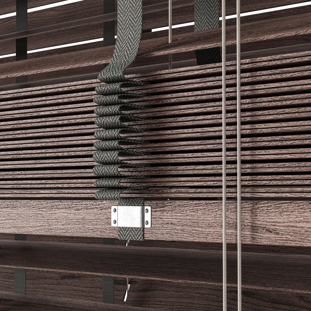3D Wooden Blinds Set 06 - TurboSquid 2046360