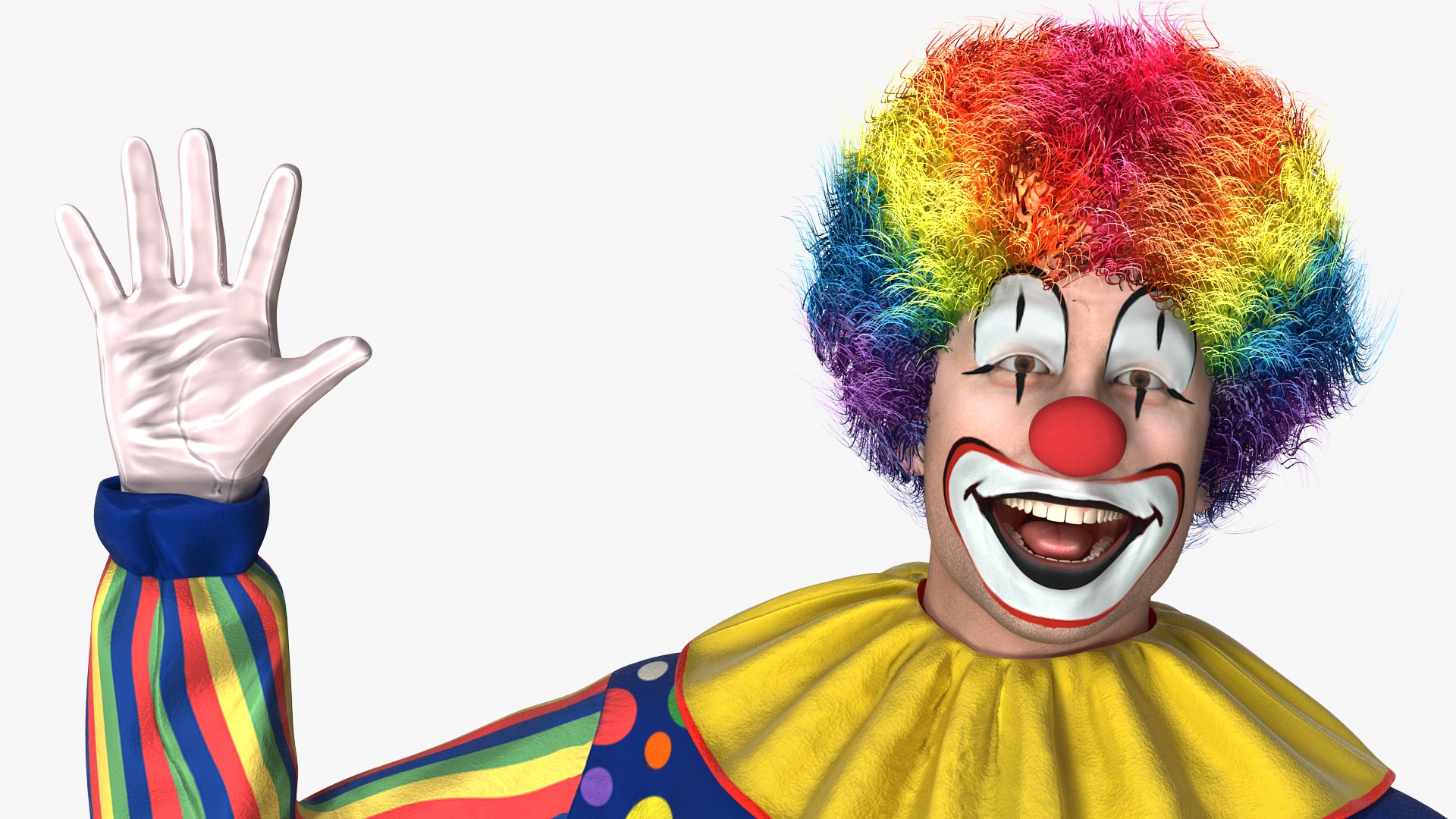 Funny Clown Costume Dancing 3D - TurboSquid 1602212