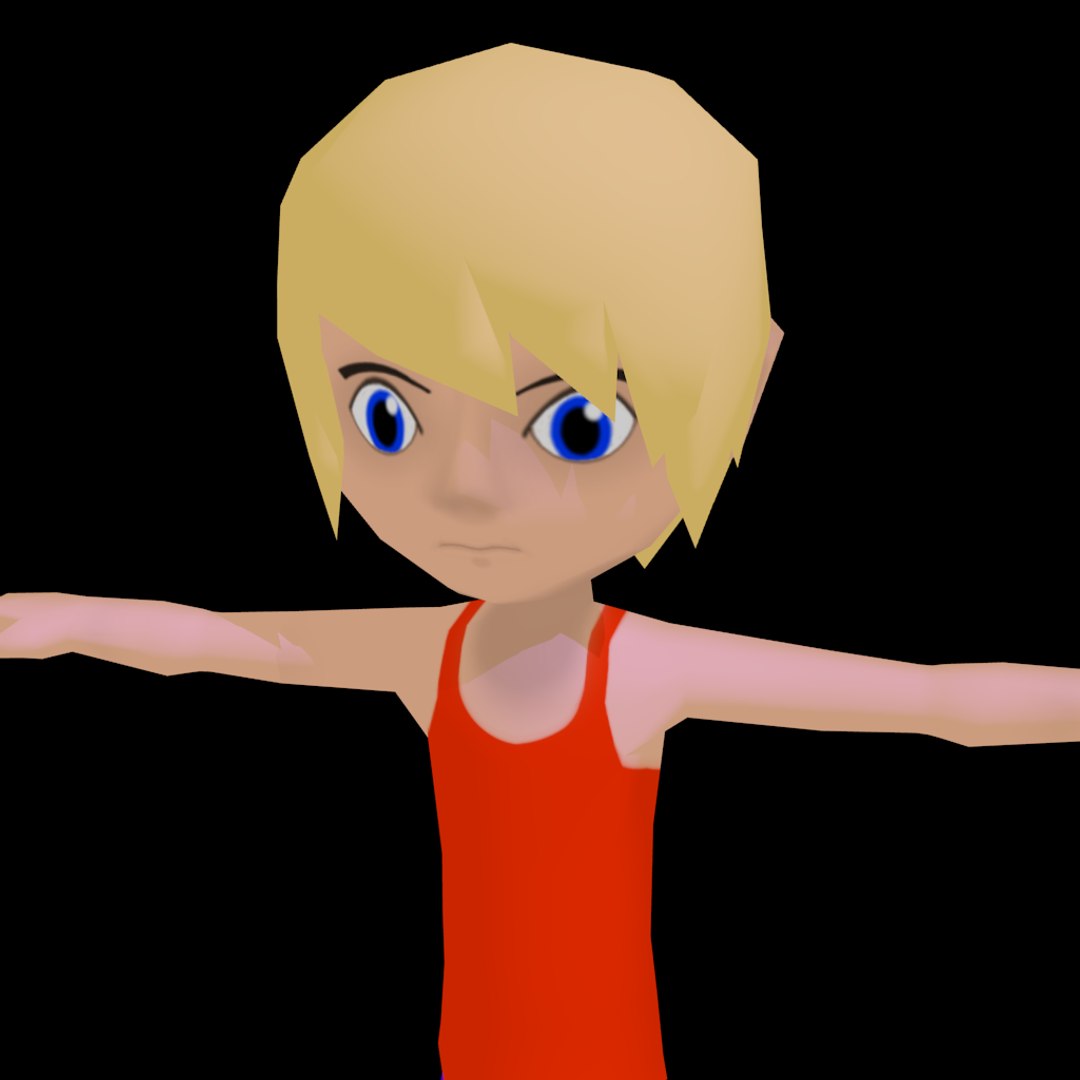 Cartoon Character 3ds