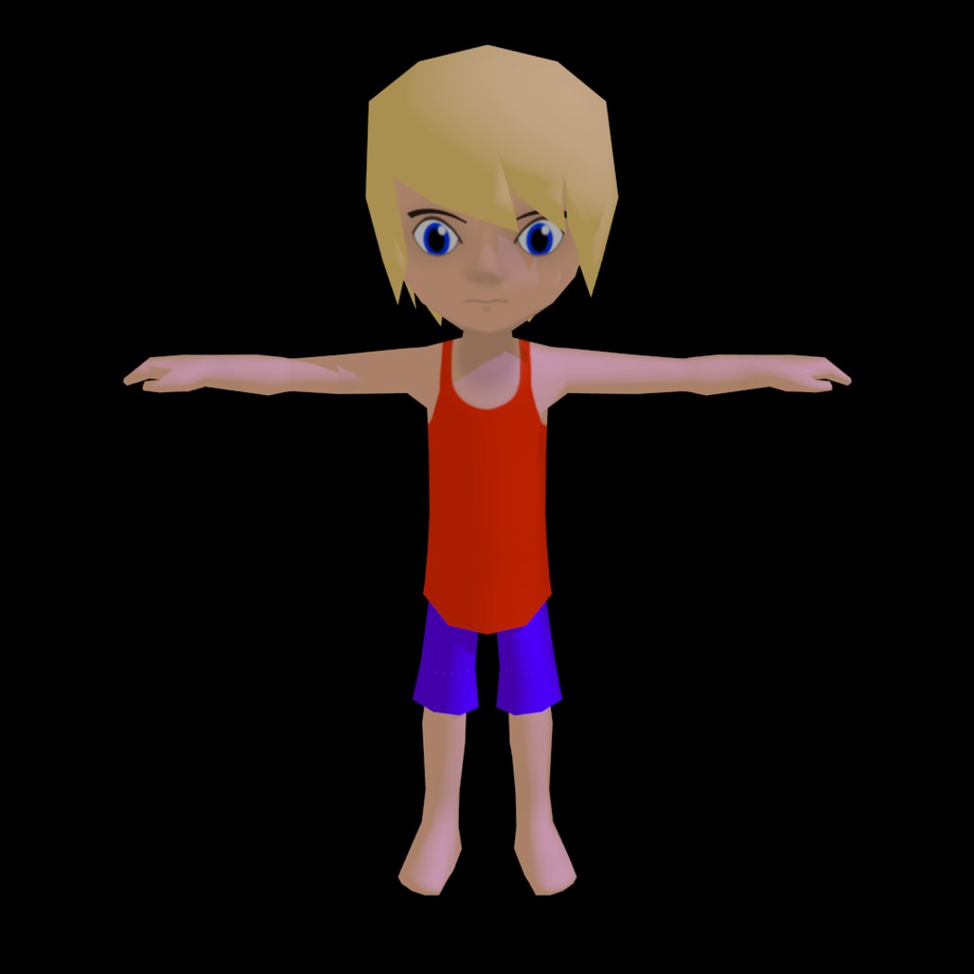 Cartoon Character 3ds