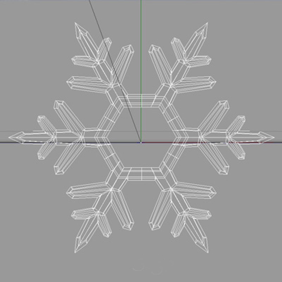 C4d Snowflakes Ice