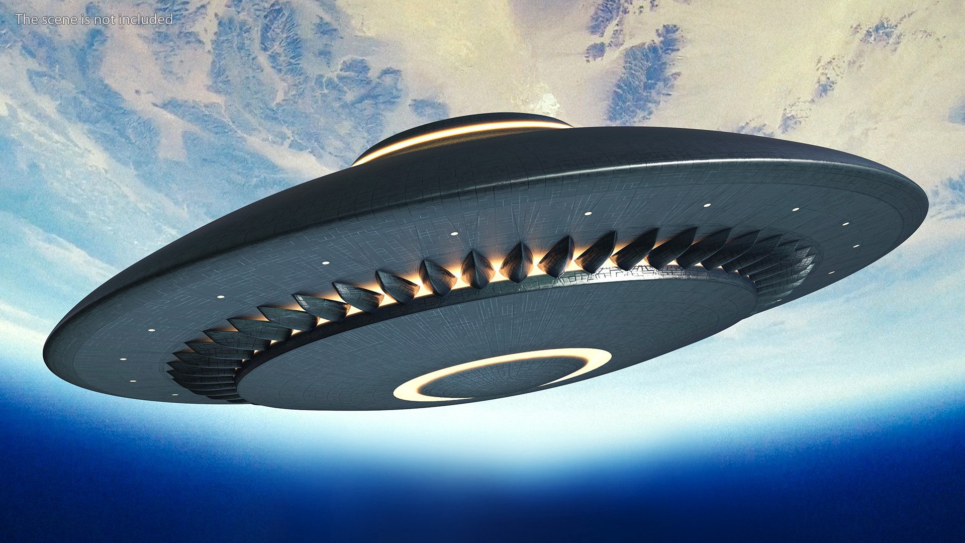 3D UFO Flying Saucer model - TurboSquid 2158735