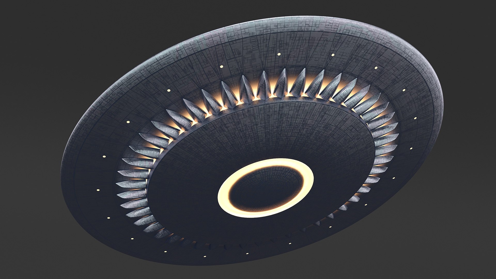 3D UFO Flying Saucer model - TurboSquid 2158735