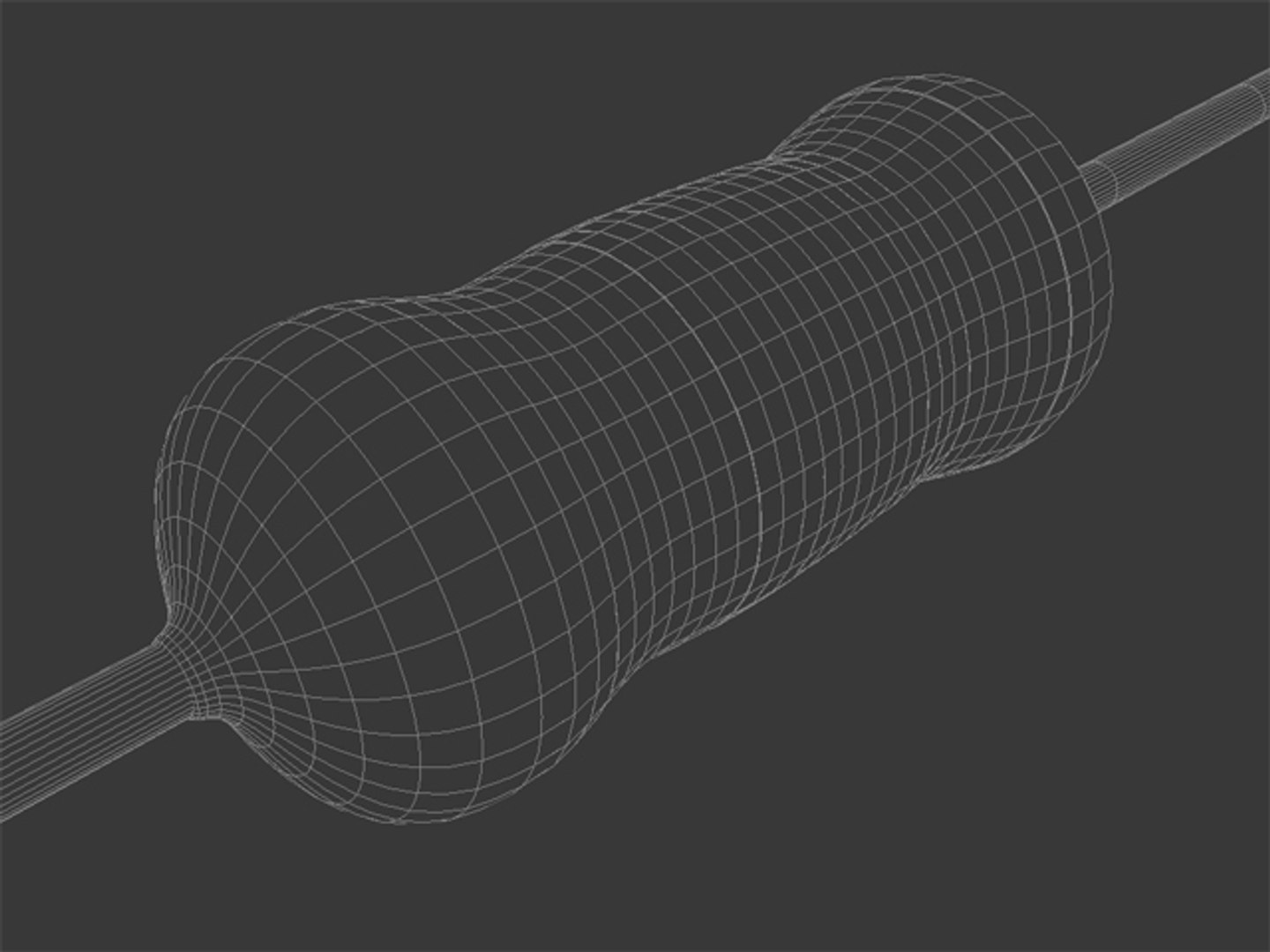 Carbon Resistor 3d Model