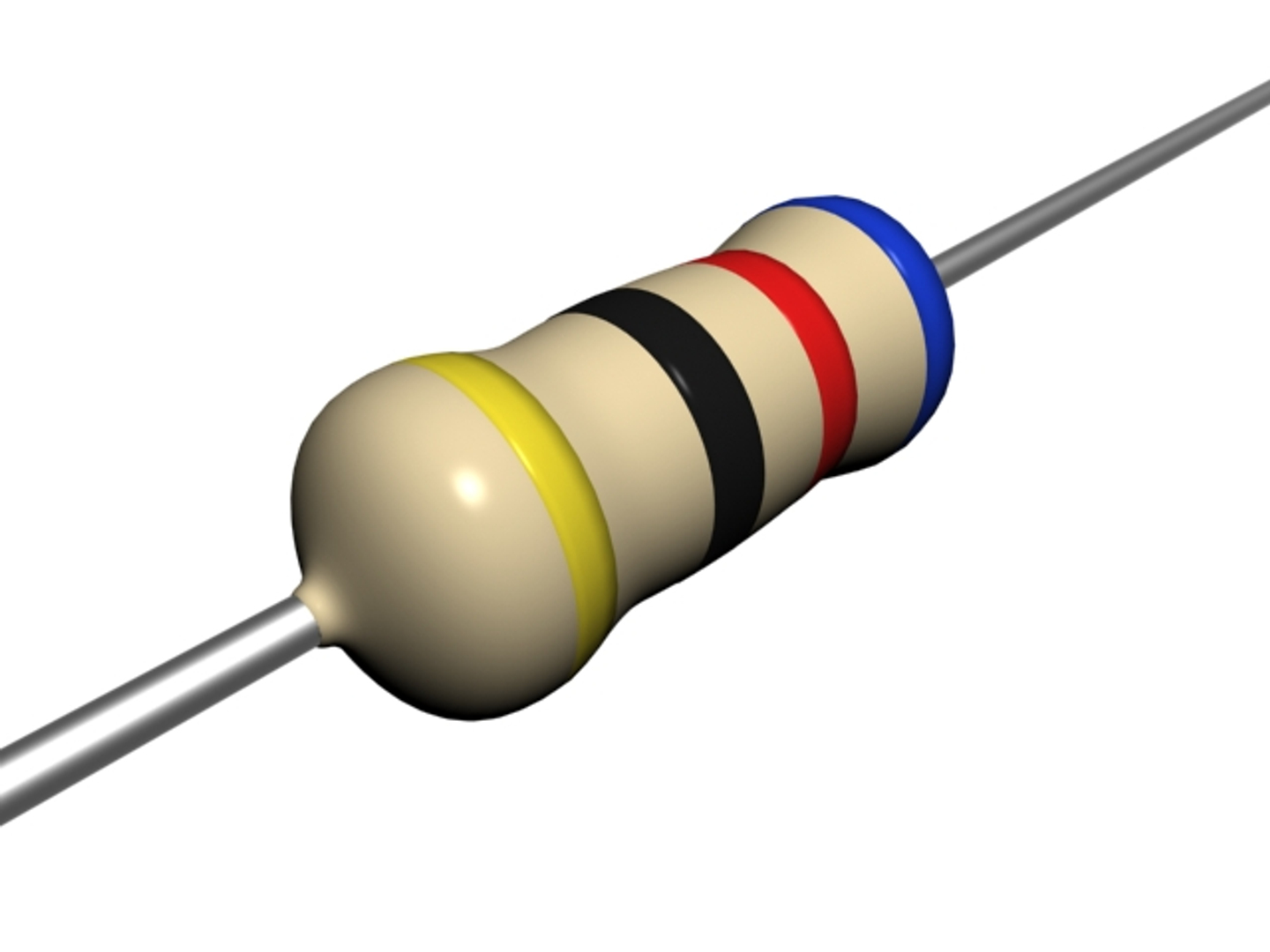 carbon resistor 3d model