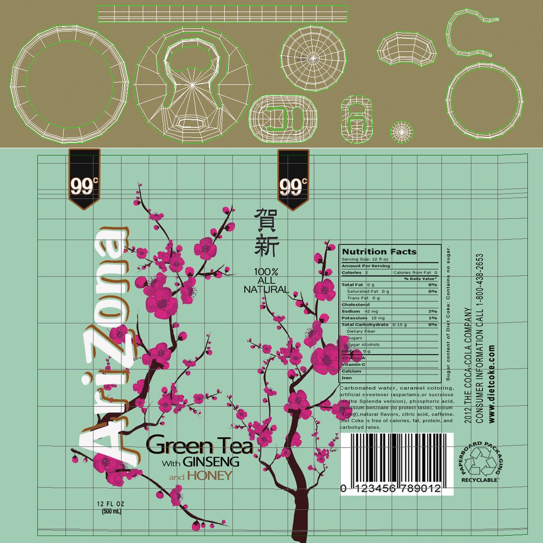 3d Model Of Arizona Iced Tea