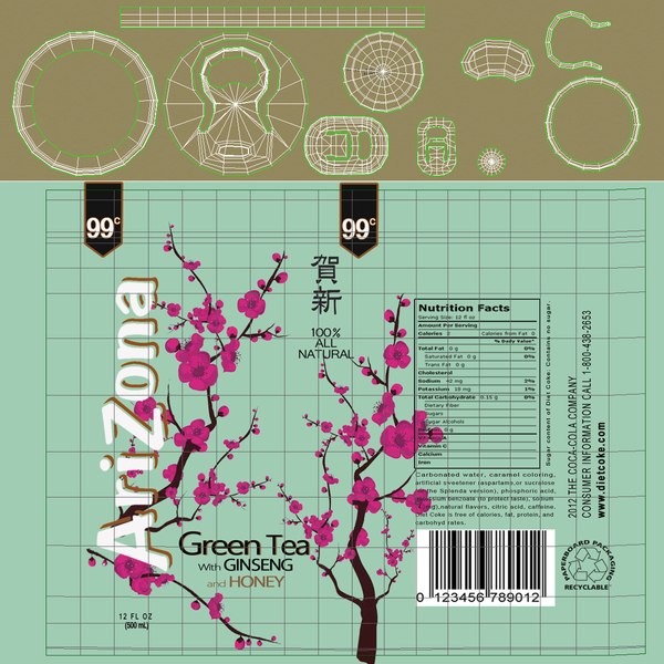 3d model of arizona iced tea