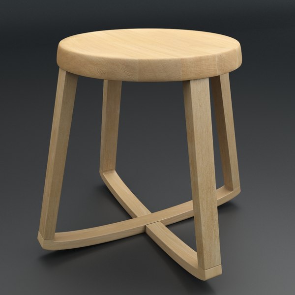3d model monarchy stool