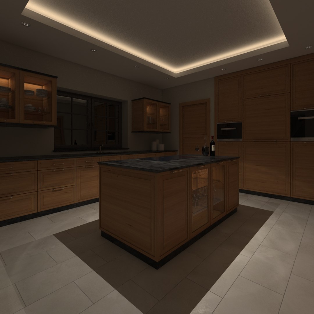 3d Model Kitchen Realistic