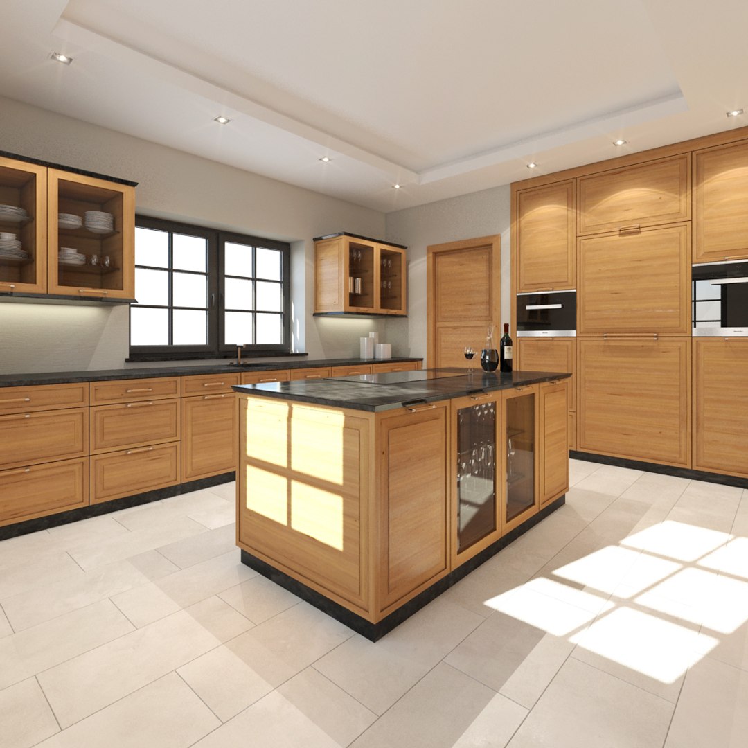 3d Model Kitchen Realistic