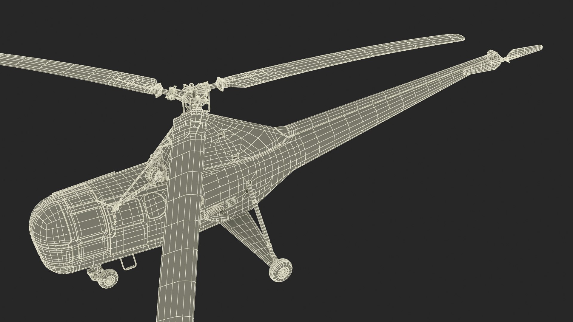 3D Sikorsky S-51 Civil Helicopter Model - TurboSquid 2302719