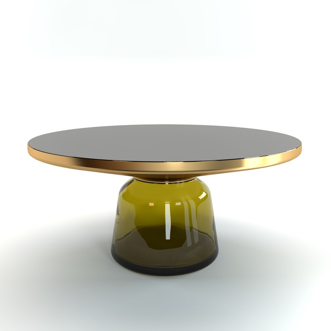 Coffee Table Set Bell 3d Model