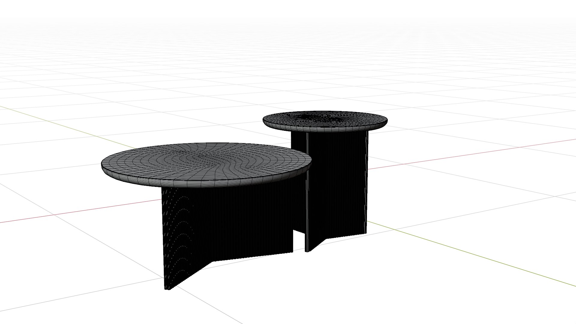Buff Modern Coffee Table 3D - TurboSquid 2348341
