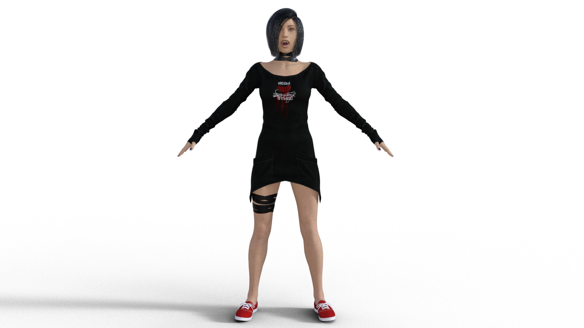 modelo 3d Vampire Female Realistic - TurboSquid 2007524