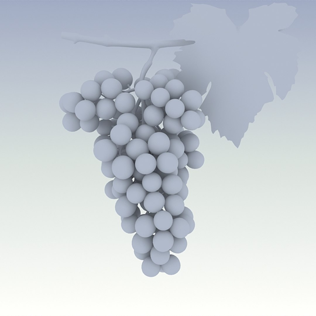 green grapes 3d model