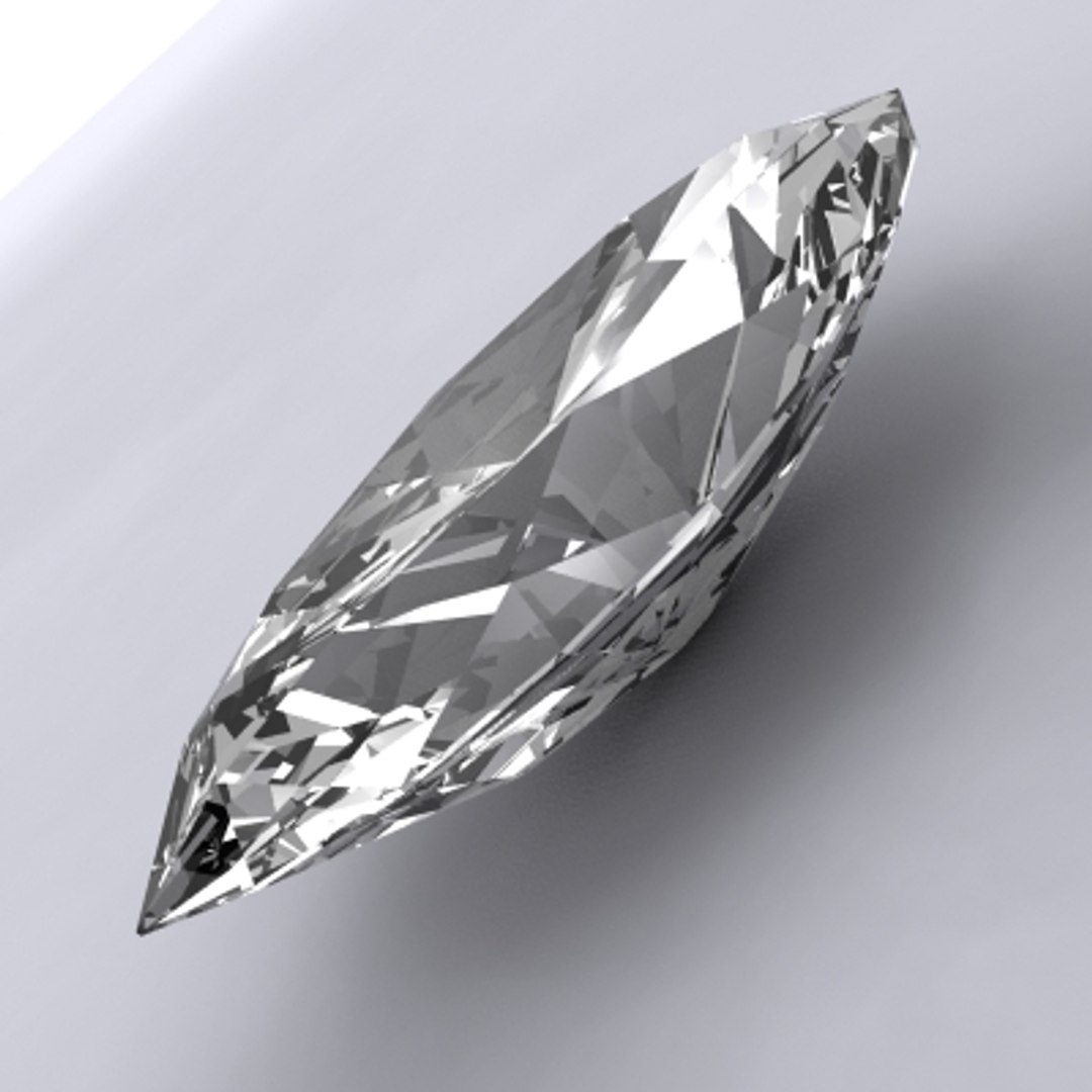 3d model of cuts diamond