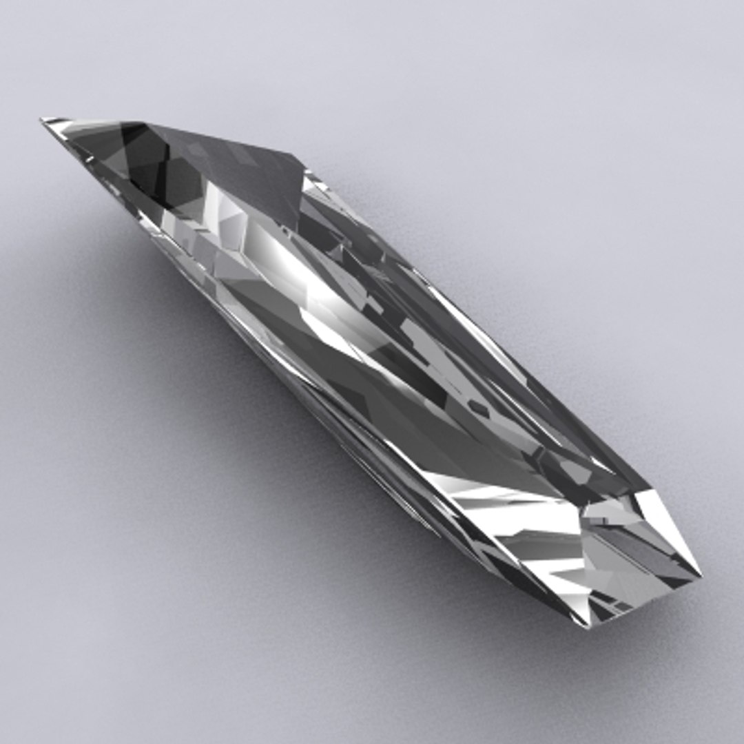 3d model of cuts diamond