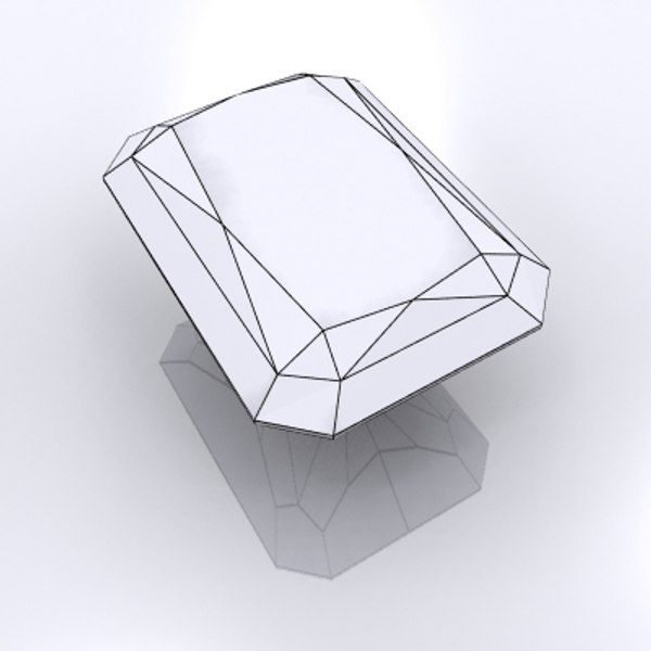 3d model of cuts diamond