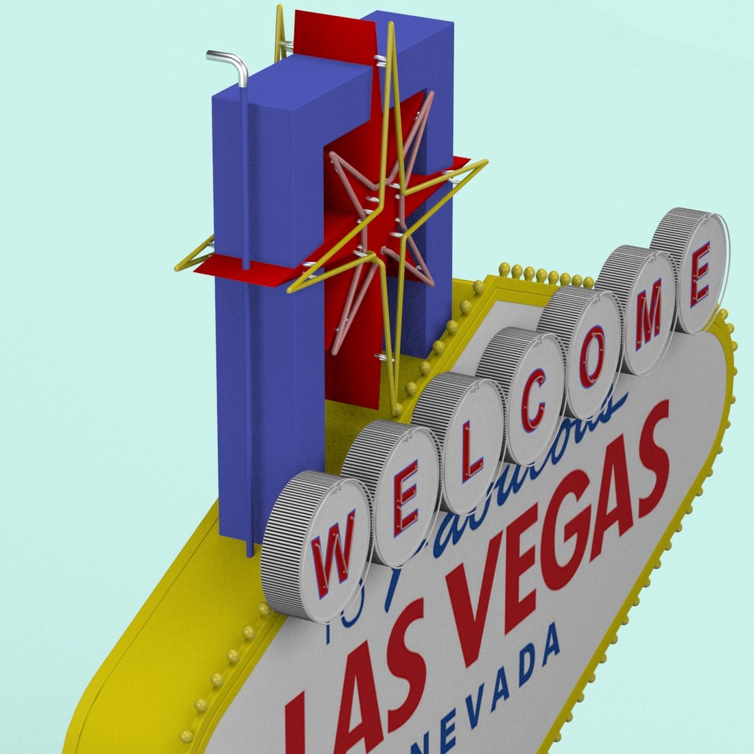 3D Model Las Vegas Sign - TurboSquid 1244270