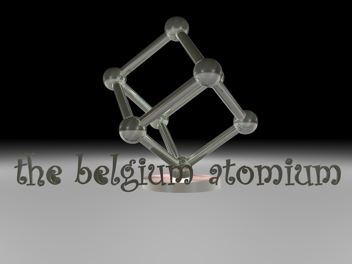 3d model belgium atomium landmark