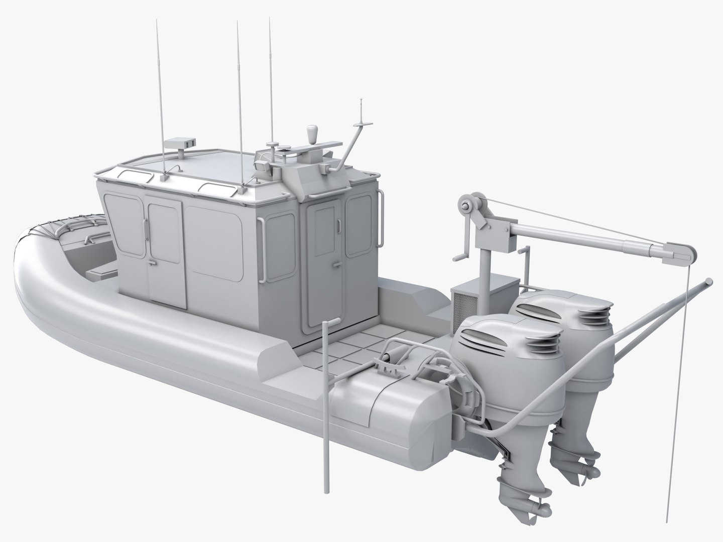 Motor Boat 3D Model - TurboSquid 1433752