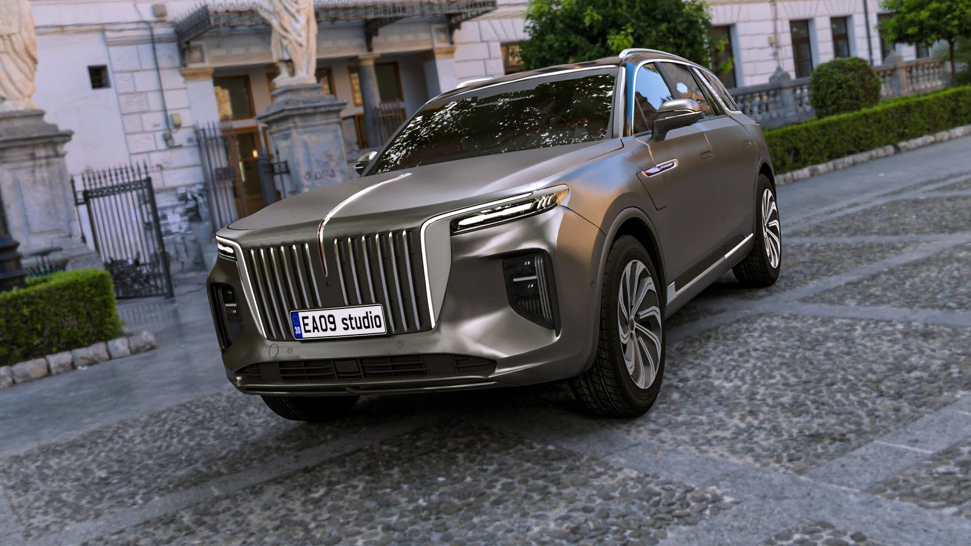 3D Model 2024 Hongqi E-HS9 - TurboSquid 2230532