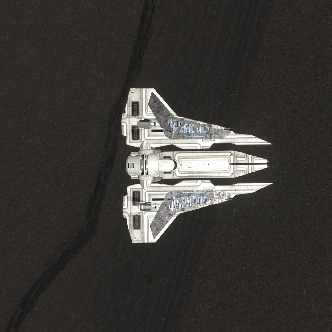 3D Model Komrk-class Fighter Mandalorian 3 Low Poly - TurboSquid 2054912
