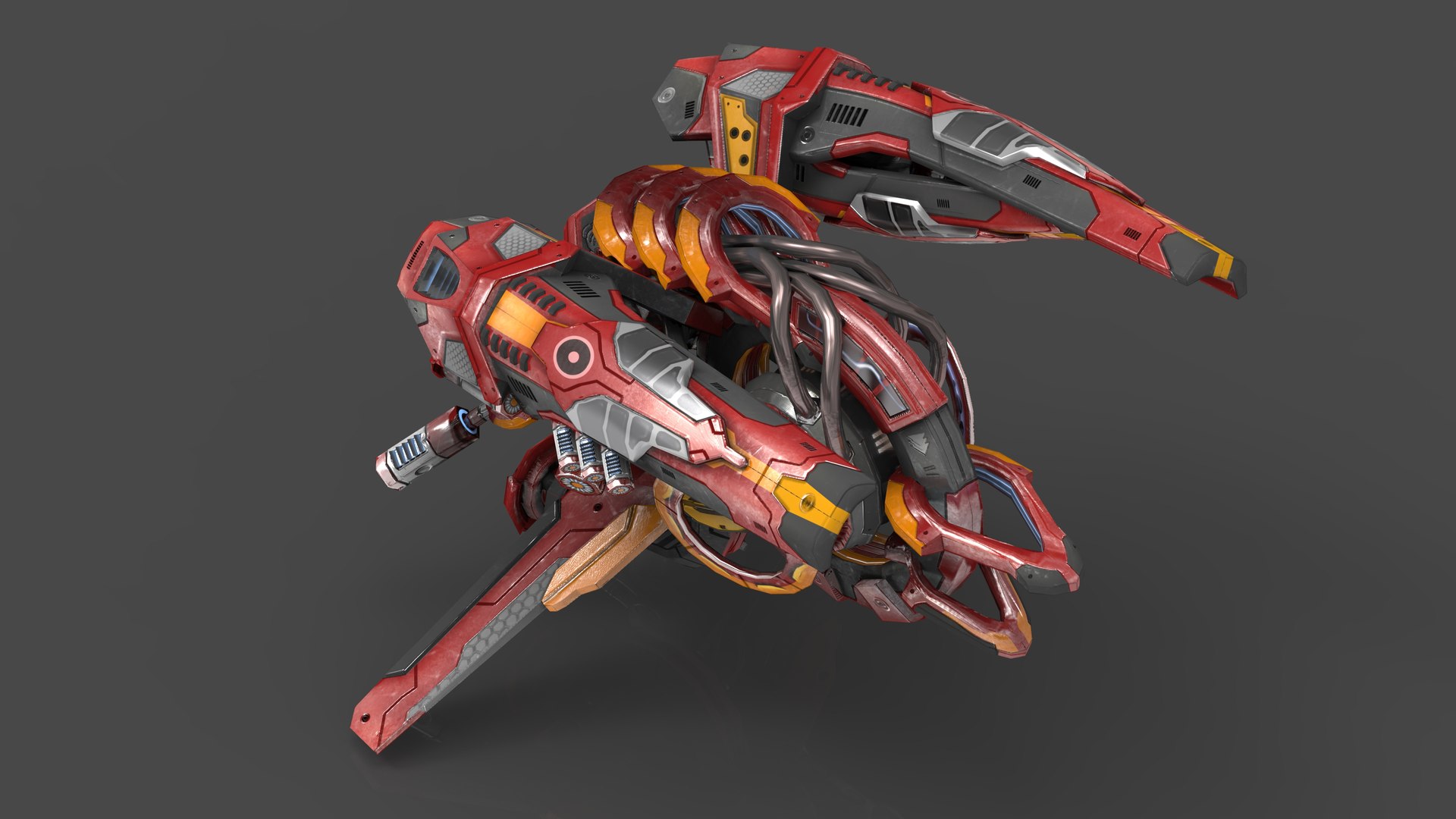 3d Anime Drone Model
