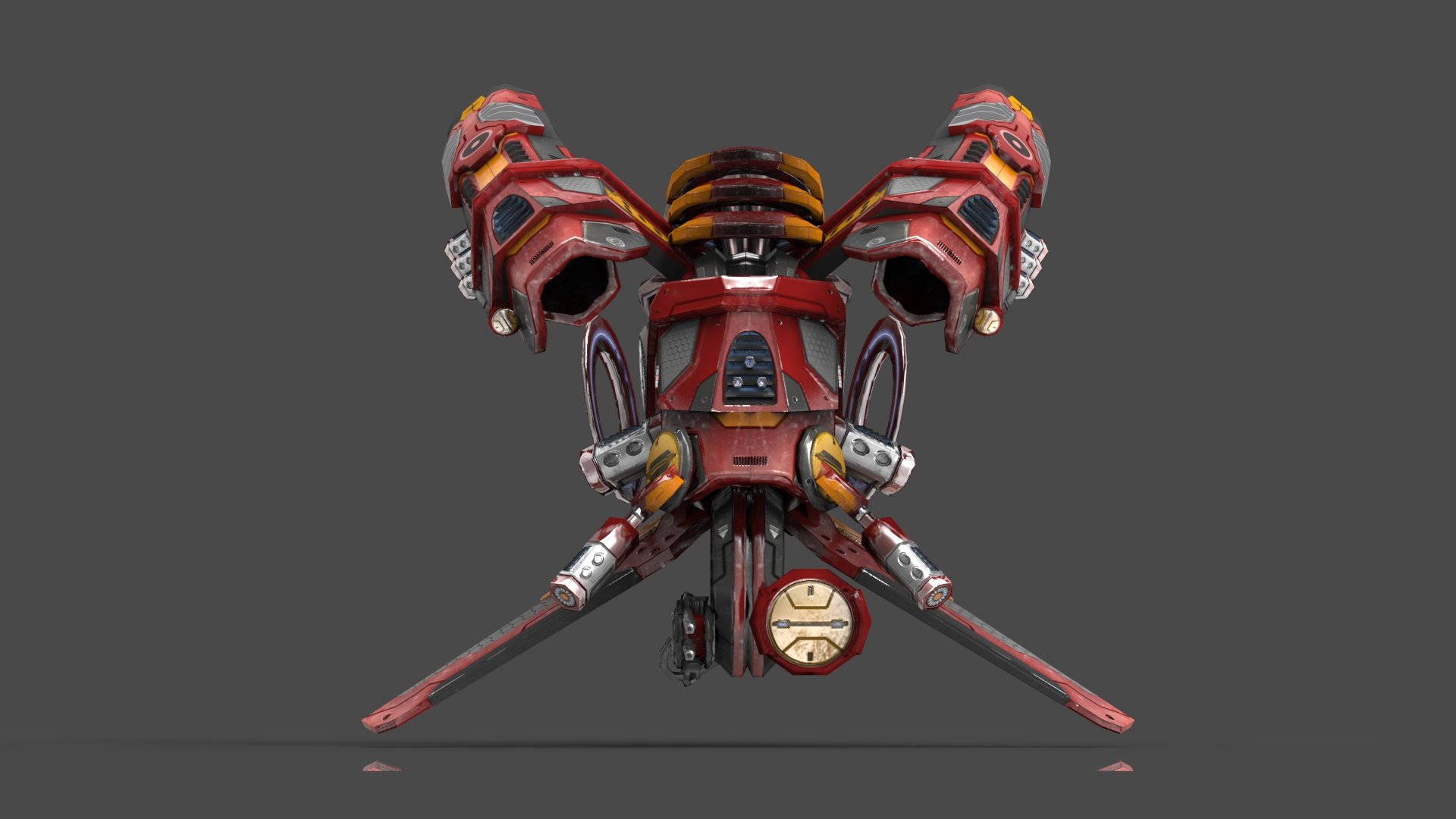 3d Anime Drone Model