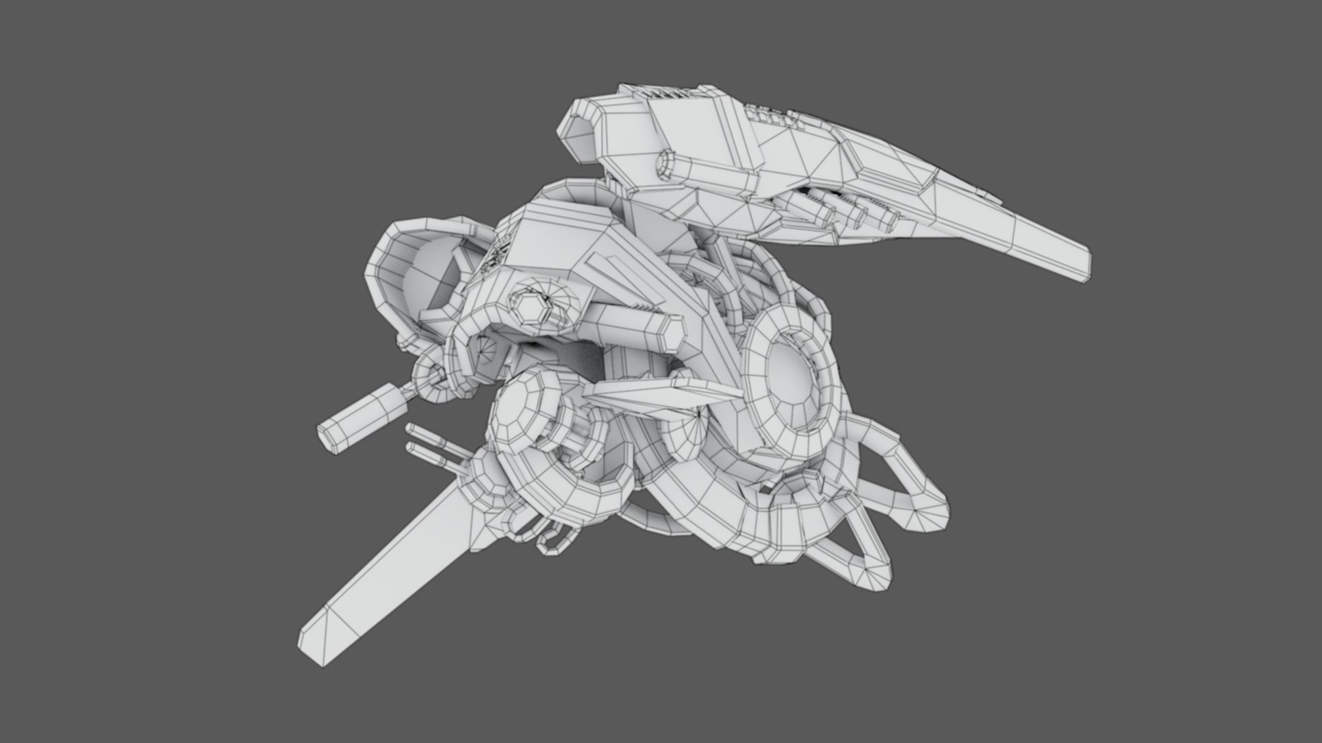 3d Anime Drone Model