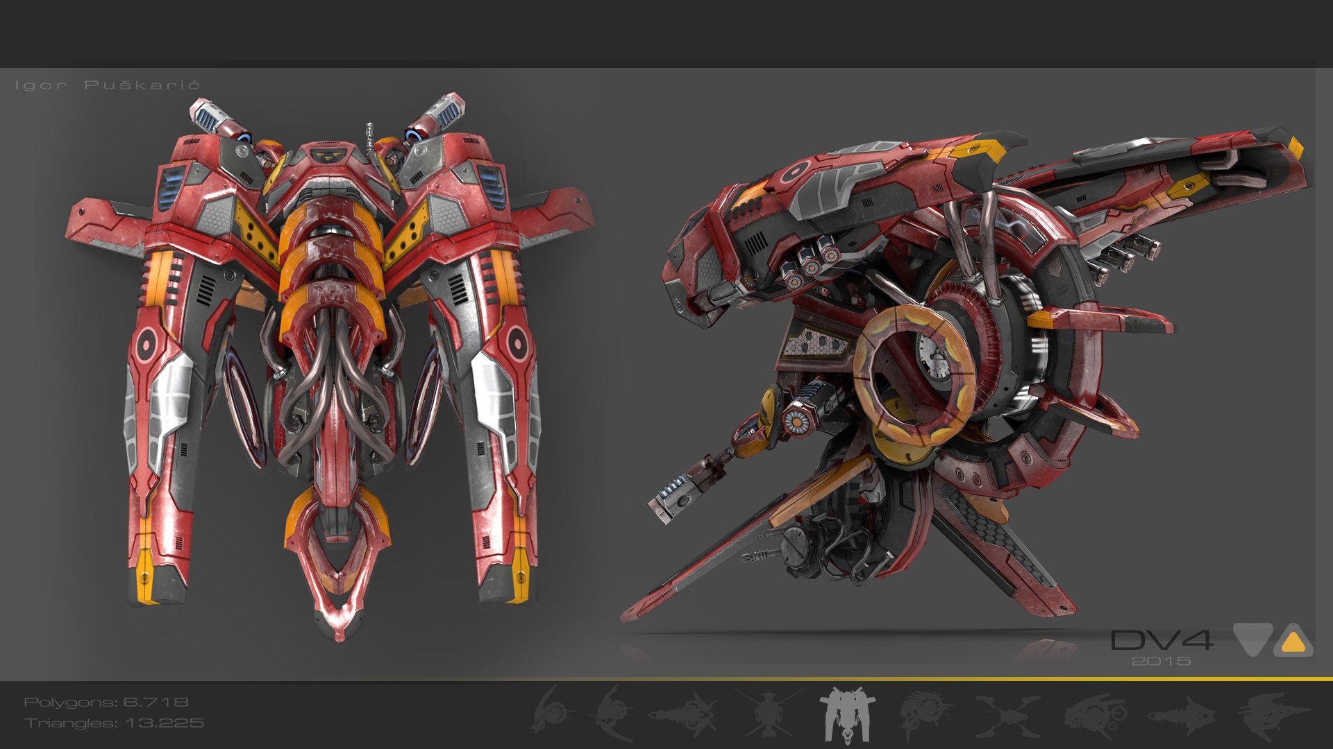 3d Anime Drone Model