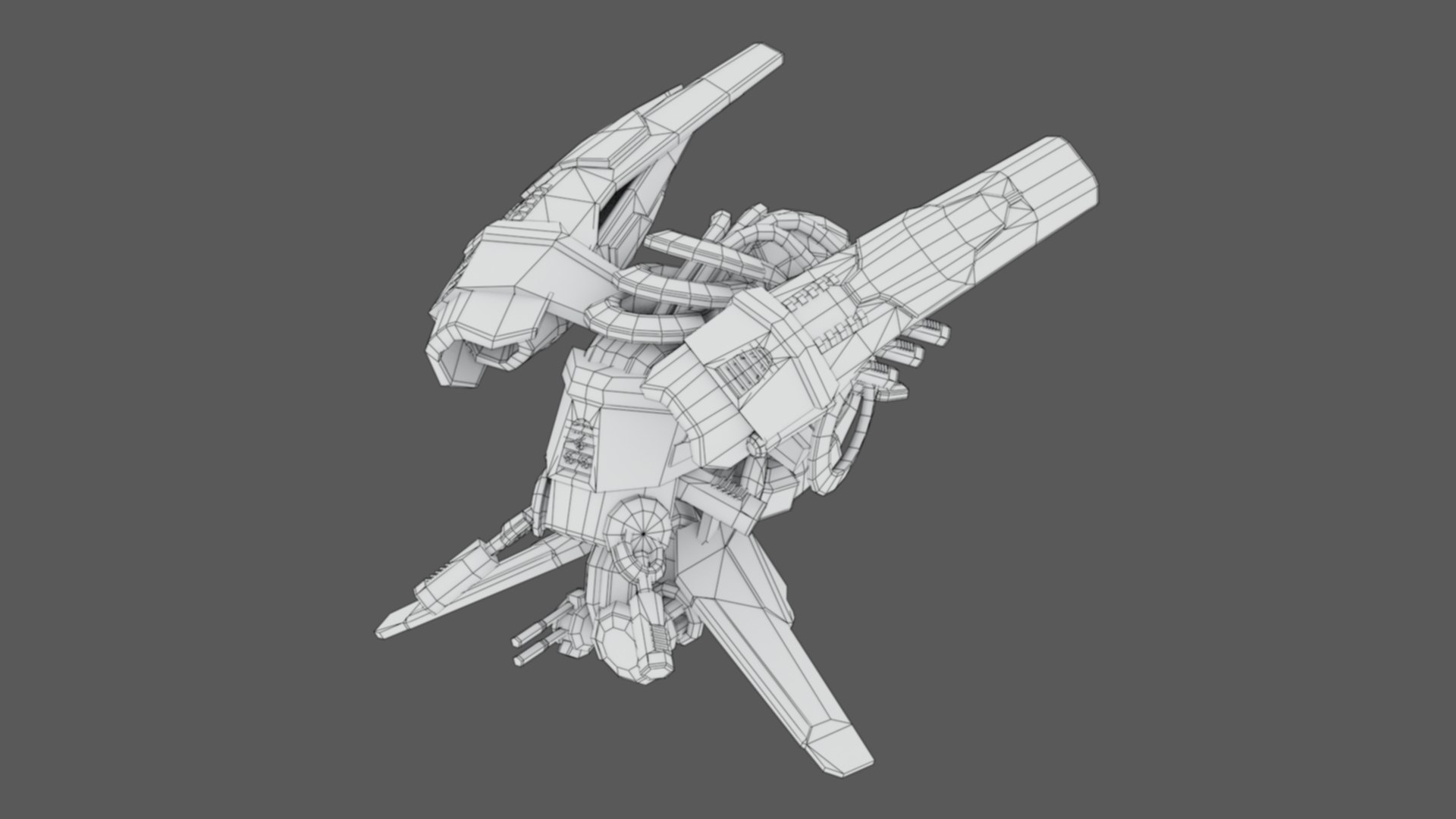 3d Anime Drone Model