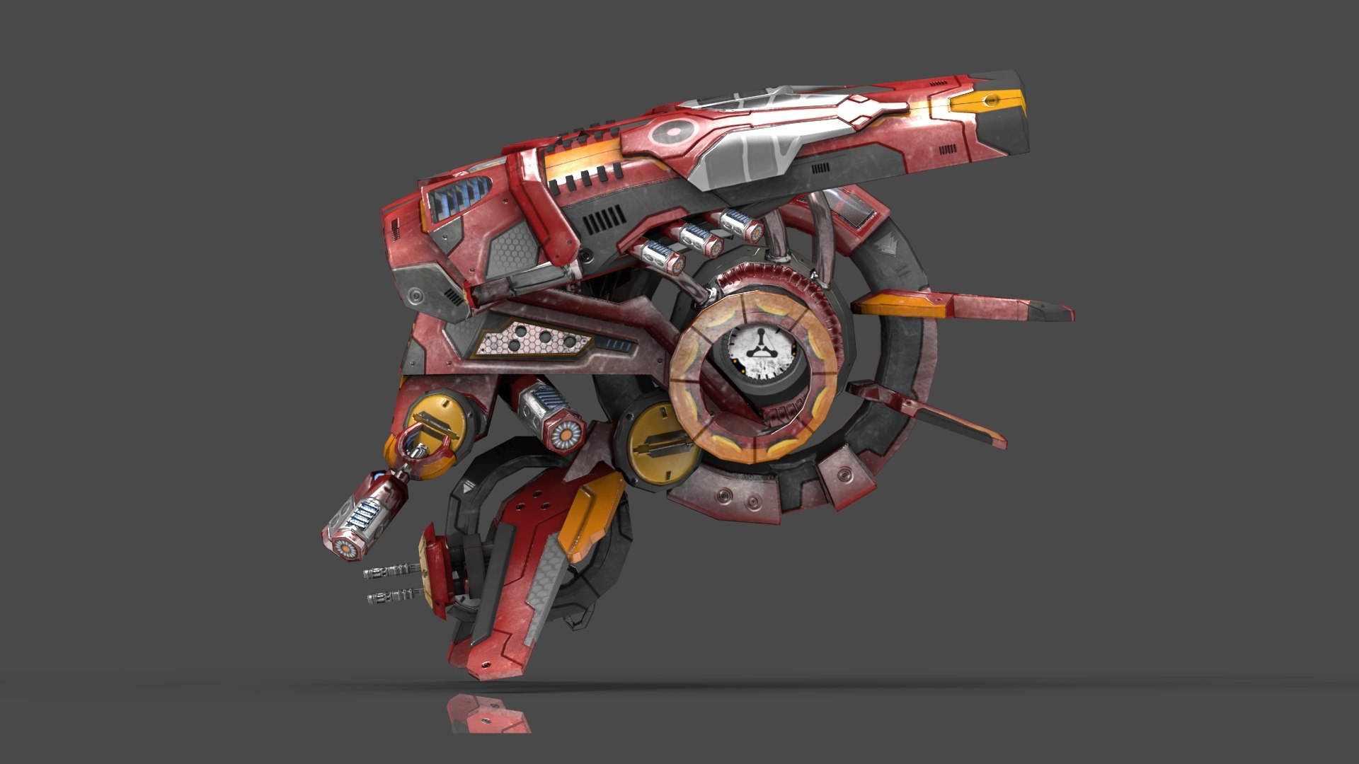 3d Anime Drone Model