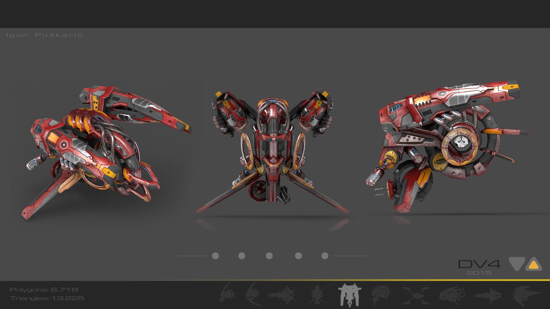 3d Anime Drone Model