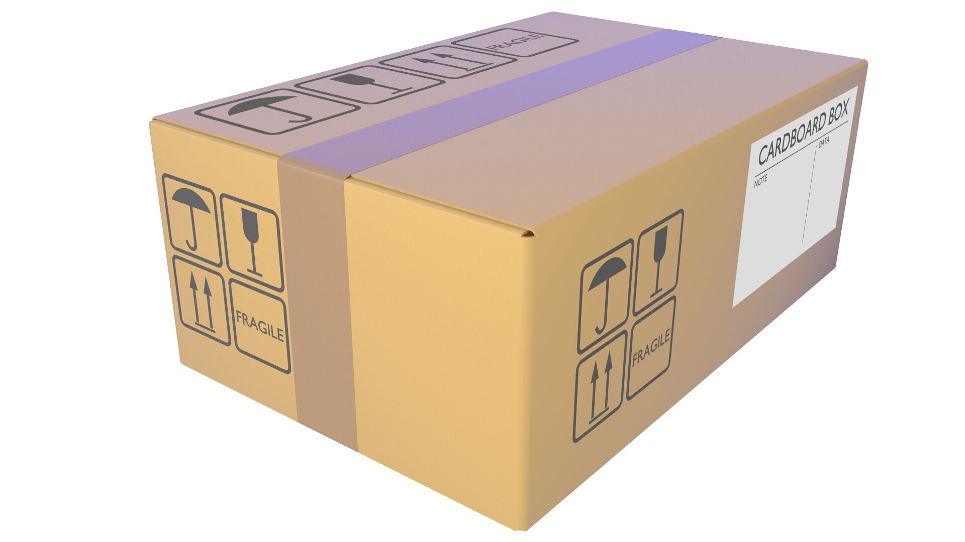 Office Cardboard Packing Box 6 3D Model - TurboSquid 2096888