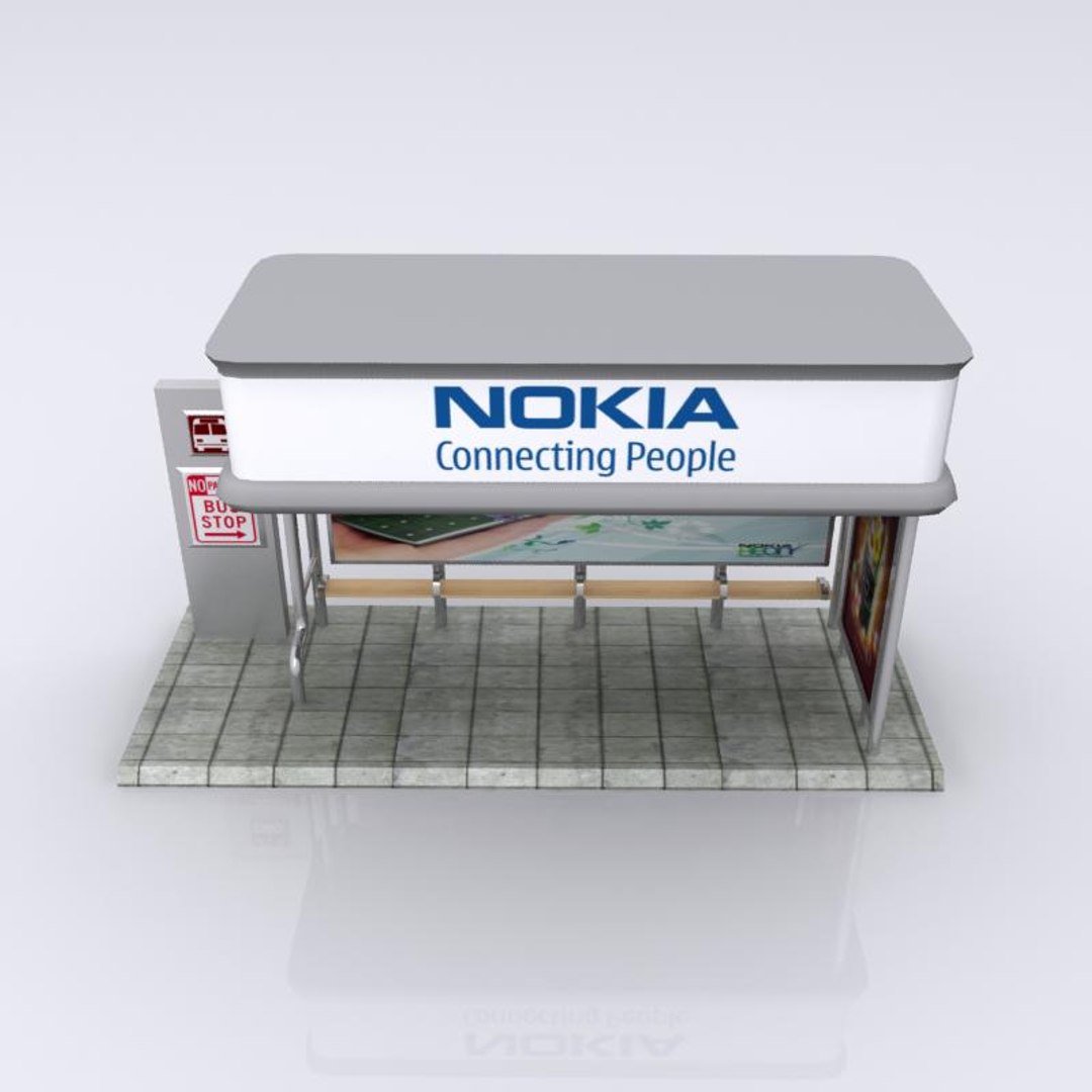 3d Model Bus Stop Shelter Usa